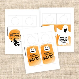 Halloween Alcohol Gift Tag - Drink up Witches - Here for the Boos - Let ...