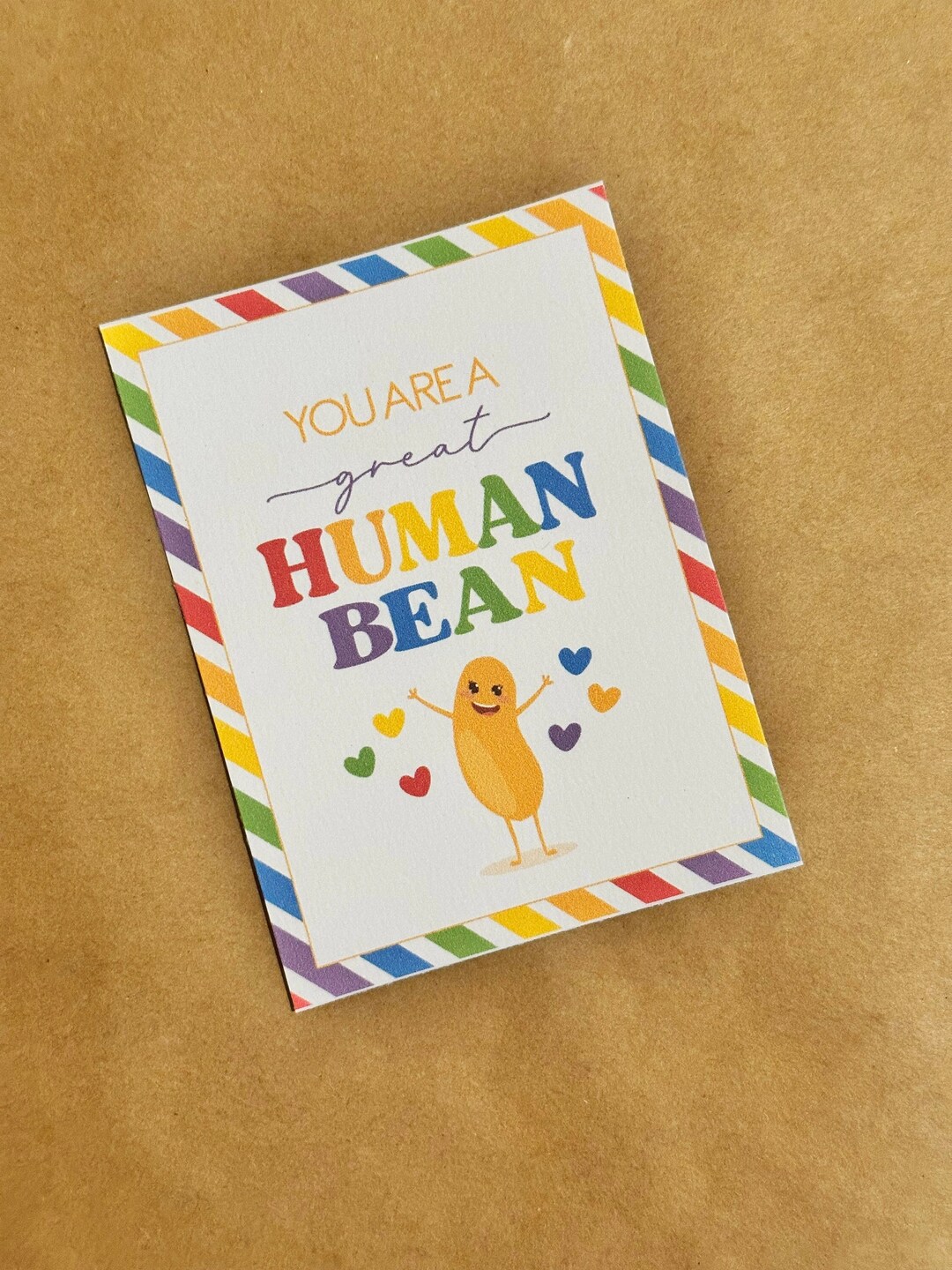 Jelly Bean Gift Tag 3x4 | Jelly Belly Gift Tag | You Are a Great Human ...