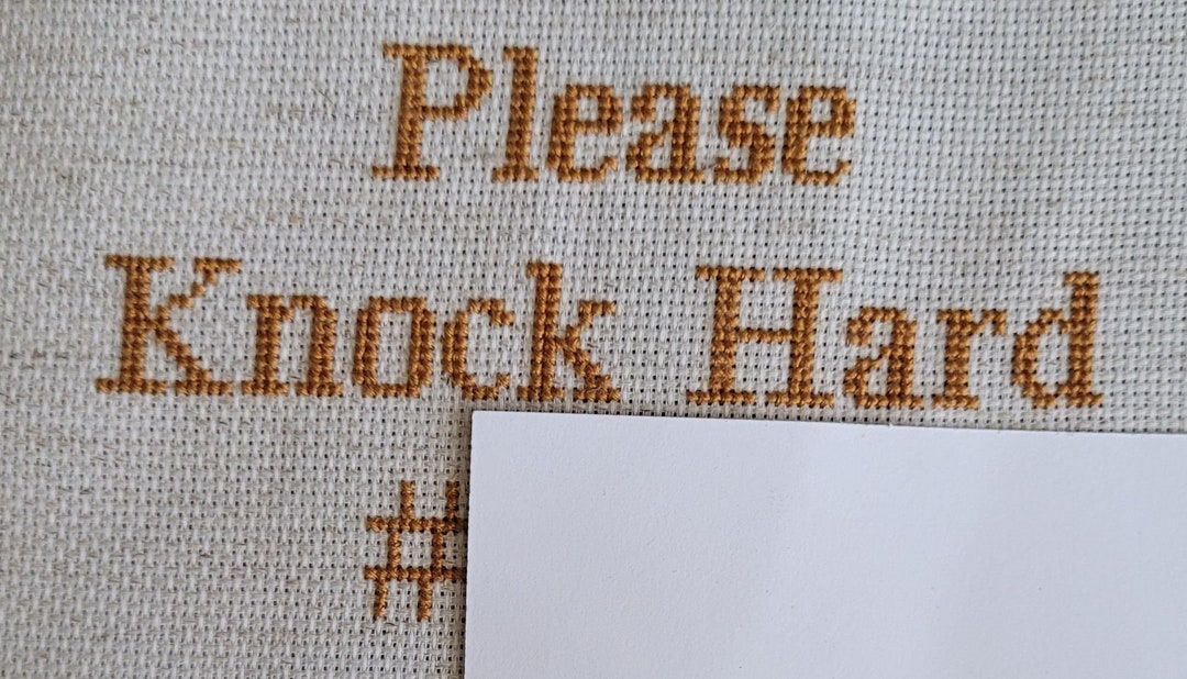 Please Knock Hard PDF Pattern - Etsy