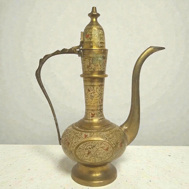 India Brass Ewer - Etsy