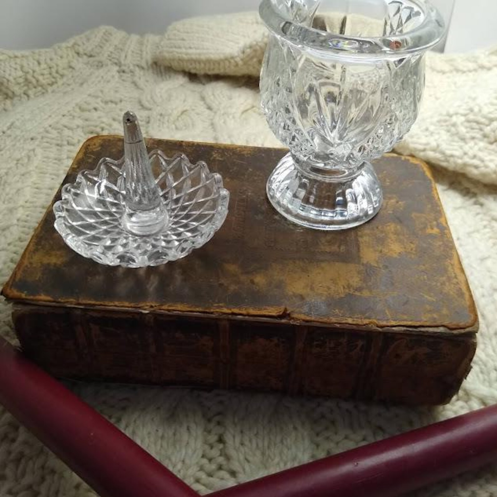 Vintage Footed Glass Tealight or Votive – Holiday Table Décor, Fostoria ...