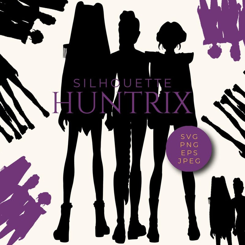Huntrix Line Art - Etsy UK
