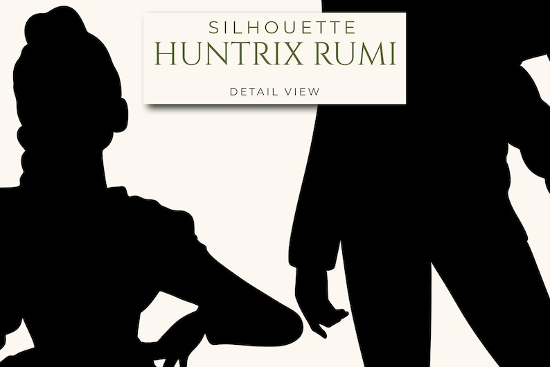 Kpop Demon Hunters Inspired Rumi Silhouette, Huntrix Svg, Svg, Png, Eps ...
