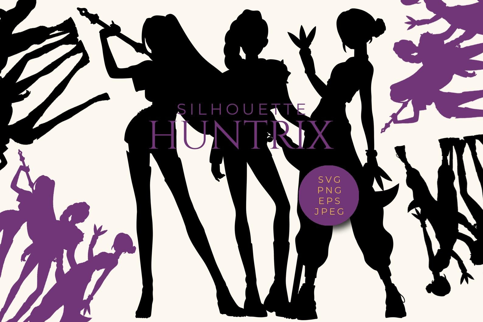 Kpop Demon Hunters Inspired Silhouette, Huntrix Svg, Svg, Png, Eps ...