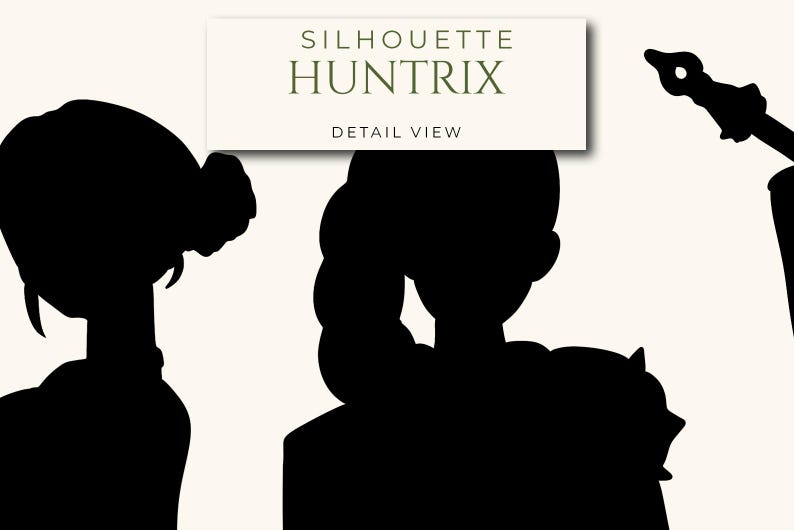 Kpop Demon Hunters Inspired Silhouette, Huntrix Svg, Svg, Png, Eps ...