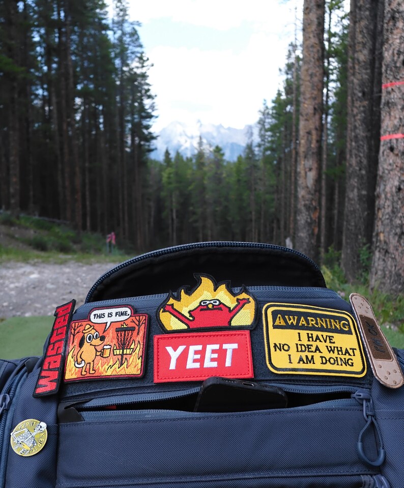 This is Fine Disc Golf Meme (velcro Patch) - Etsy