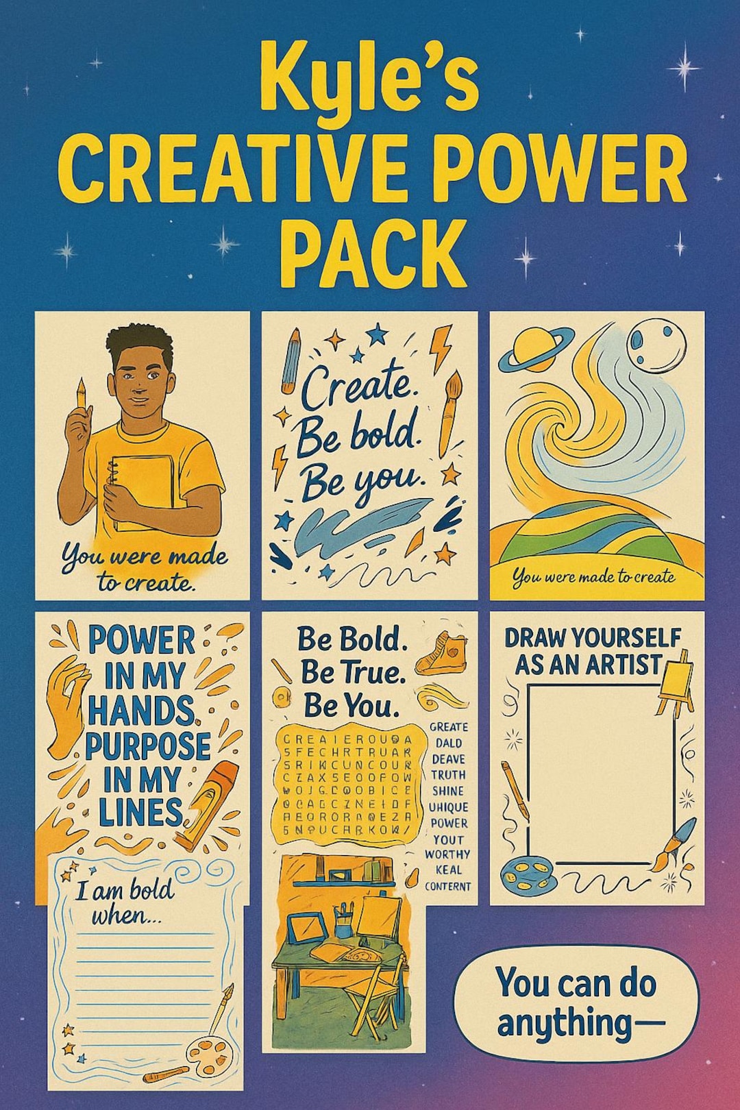 Boys' Activity Bundle: Coloring Pages, Word Search, Tracing (digital ...