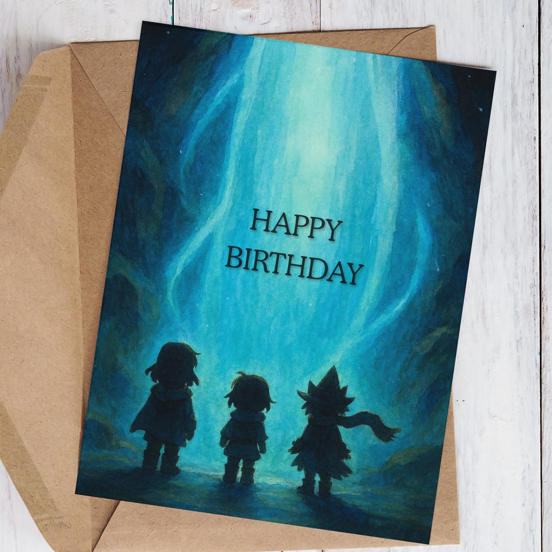 Deltarune Kris Susie Ralsei Birthday Card - Instant Digital Download (3 ...