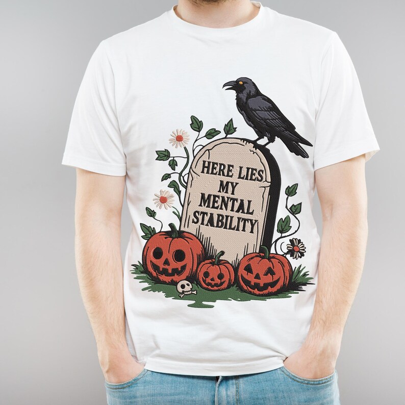 Gothic Raven Machine Embroidery Design – Spooky Crow Pattern (PES DST ...