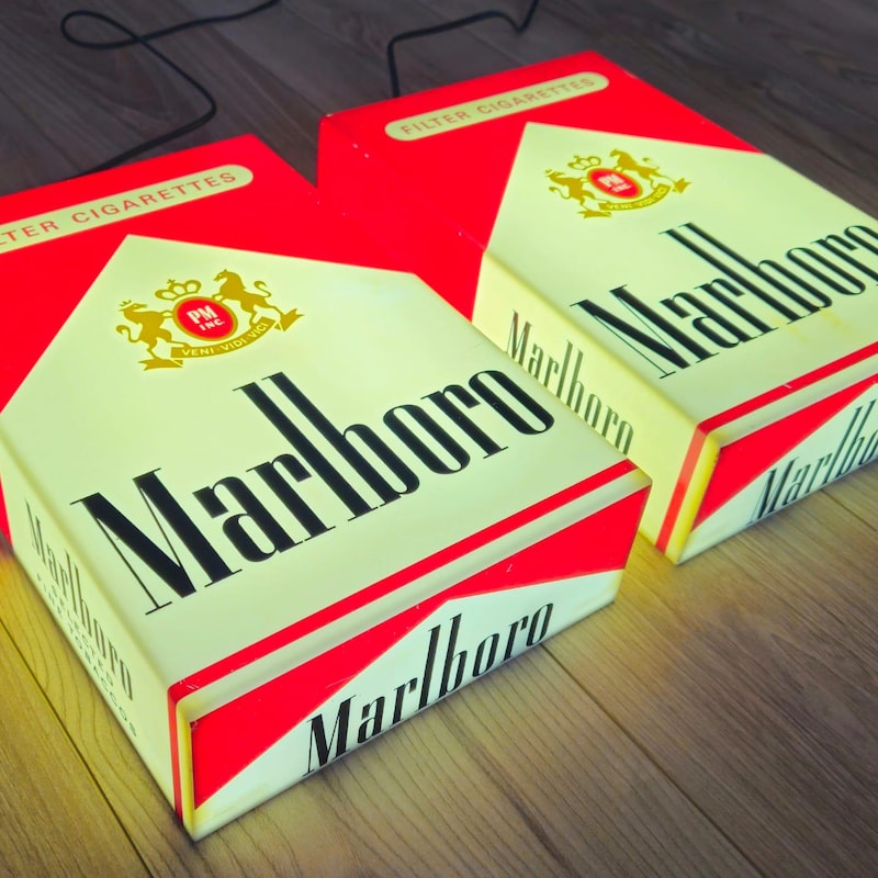 Marlboro Cigarette Lamp - Etsy