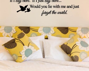 If i just lay here | Etsy