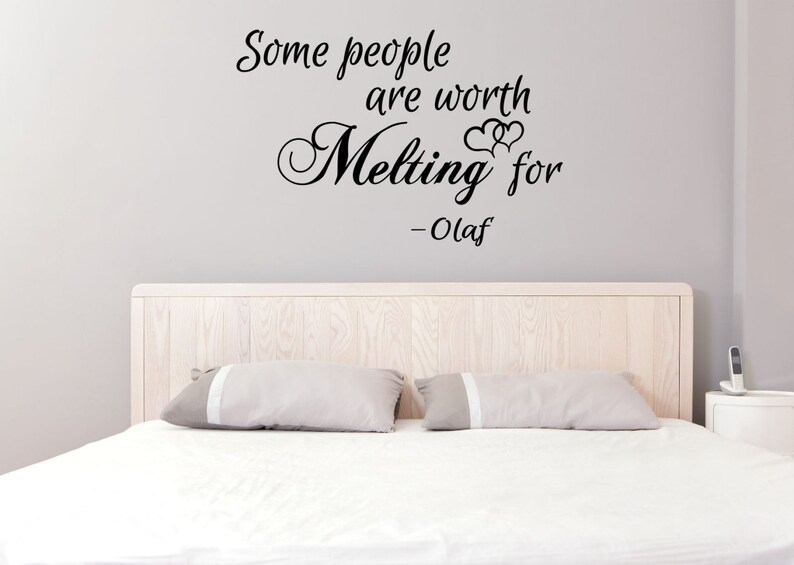 Some People Are Worth Melting for - Frozen Inspired Vinyl Wall Art ...