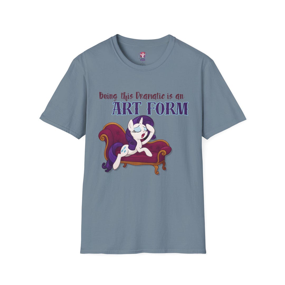 My Little Pony Rarity - Being Dramatic - Unisex Softstyle T-shirt - Etsy