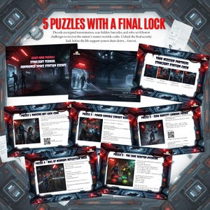 Sci Fi Escape Room Printable Game: Space Horror Puzzle (PDF Download ...