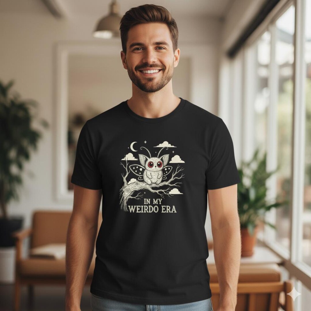 In My Weirdo Era Shirt, Mothman Shirt, Goblincore Clothing, Cryptid ...