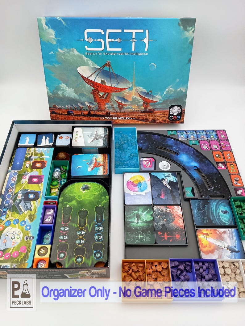 SETI and Space Agencies Expansion Game Insert/organizer System - Etsy