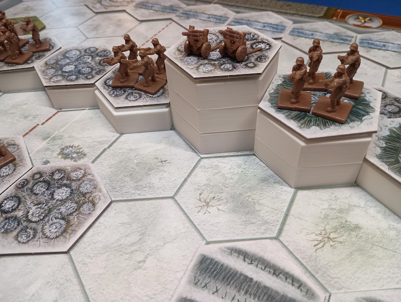 Stackable Hex Terrain Tiles 17MM: Memoir '44 & Command and Colors - Etsy