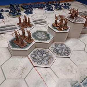 Stackable Hex Terrain Tiles 17MM: Memoir '44 & Command and Colors - Etsy