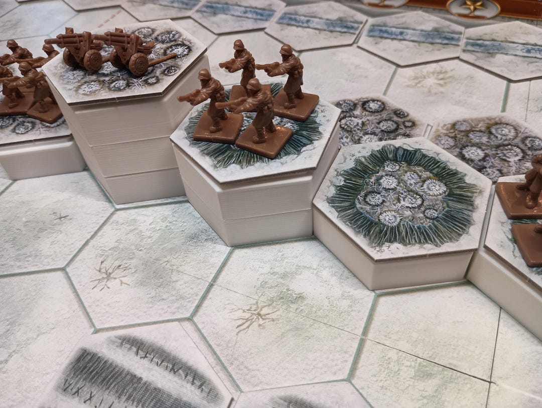 Stackable Hex Terrain Tiles 17MM: Memoir '44 & Command and Colors - Etsy