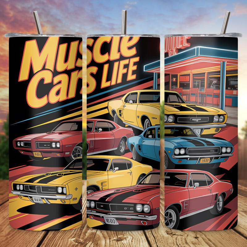 Muscle Car Print - Etsy