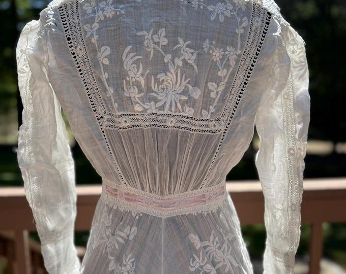 Antique Edwardian Lingerie Dress Circa 1912-1920 - Etsy