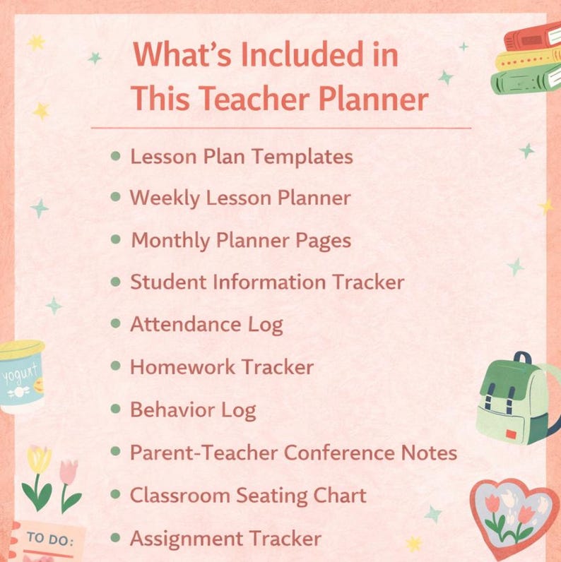 Editable Teacher Planner Bundle | Canva Lesson, Classroom, Homeschool ...