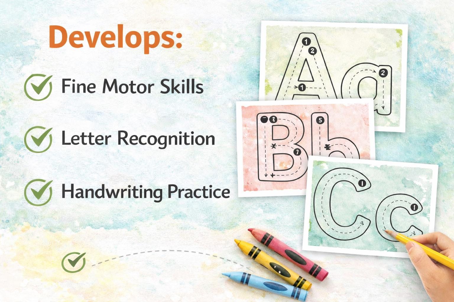 Alphabet Tracing Cards Printable, Preschool ABC Handwriting Practice ...