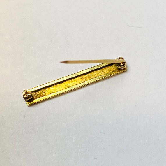 Antique 14K Gold Lingerie Pin - Gem