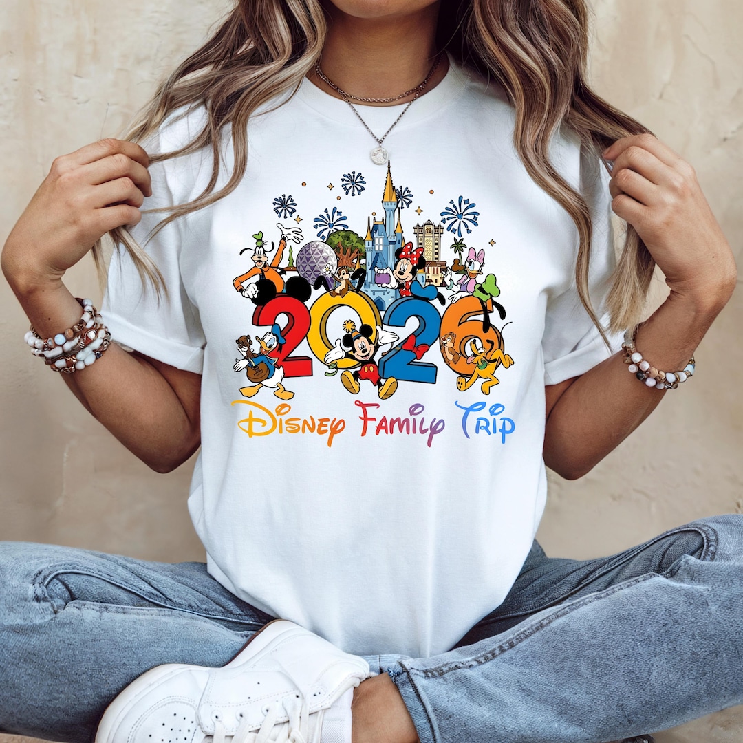 2026 Disney Family Vacation Matching Trip Shirts: Epcot Girls ...