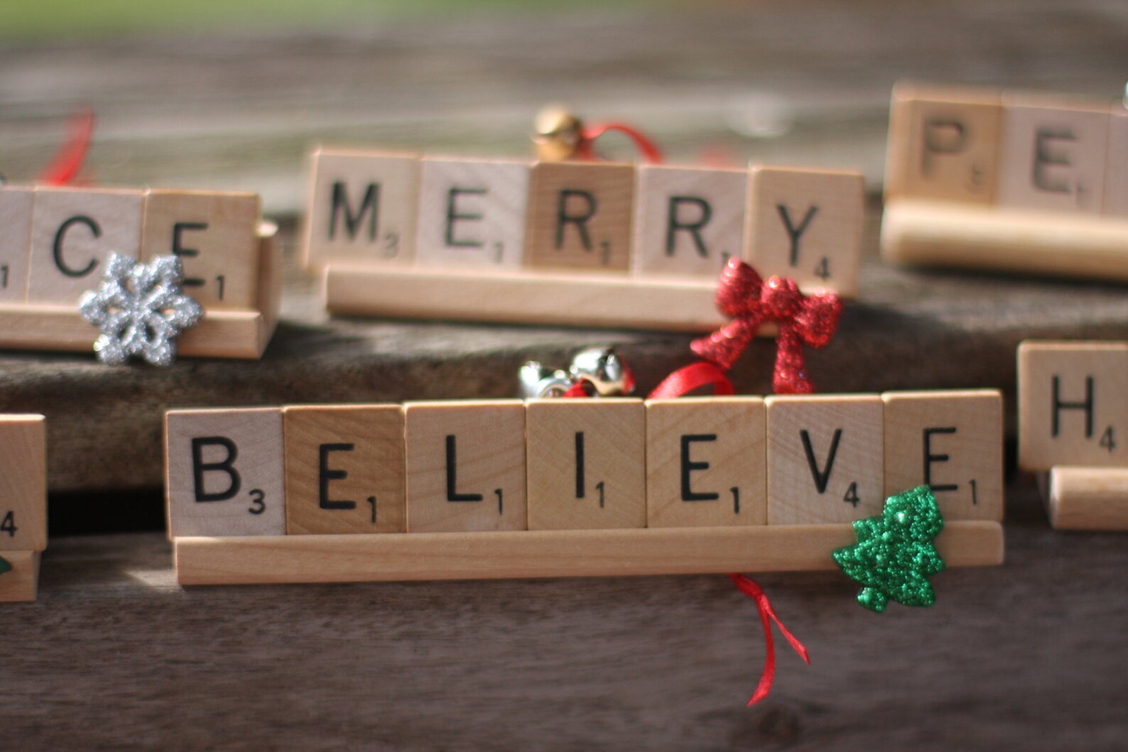 Custom Holiday Scrabble Ornament - Etsy
