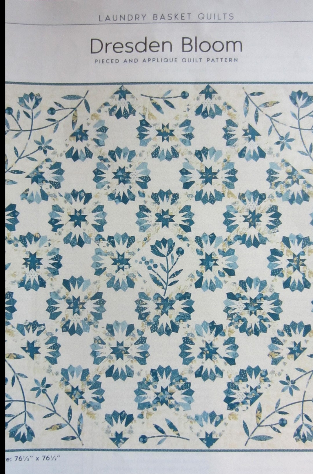 Dresden Bloom, Laundry Basket Quilts, Edyta Sitar, Quilt Patterns, Pieced and Applique - Etsy