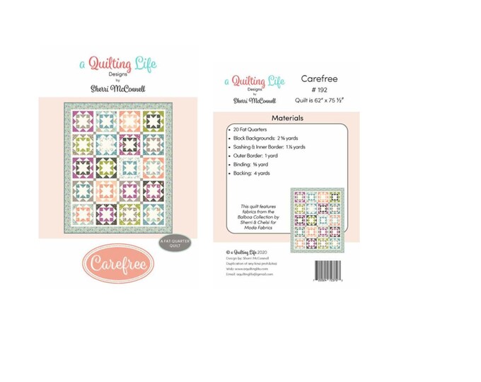 Eldon Quilt Pattern With Templates, 86 X 86, Scrap and Fat Quarter ...