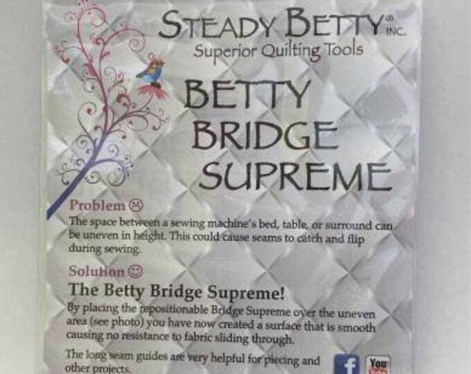 Betty Bridge Supreme Stitch Guide, Steady Betty, Quilting Bridge - Etsy