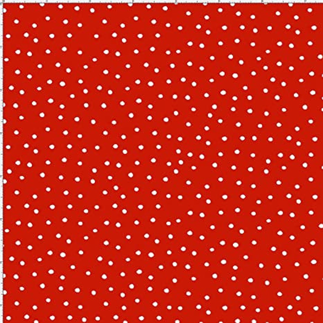 Loralie Designs, Dinky Dots Red / White Fabric, Quilting and Crafting ...