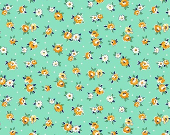 Aunt Grace Garden Variety, Tossed Flowers, R351026D Yellow, Marcus ...