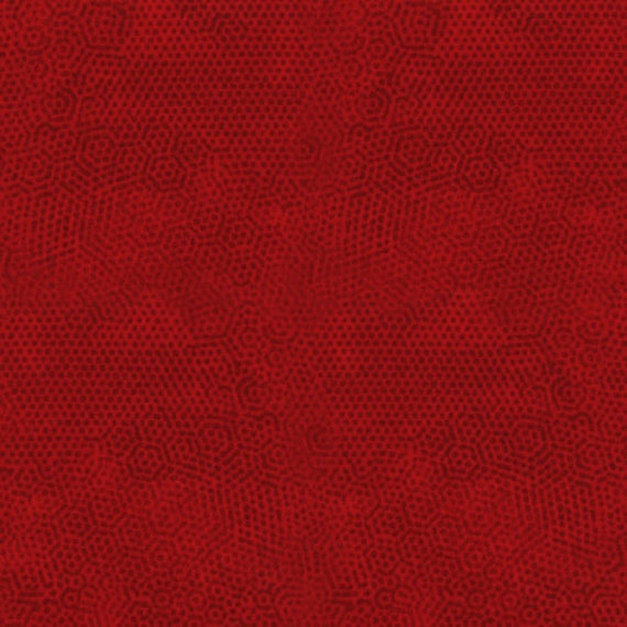 Fire Engine Red Dimples Andover Fabrics P0260-1867-R7 Gail | Etsy