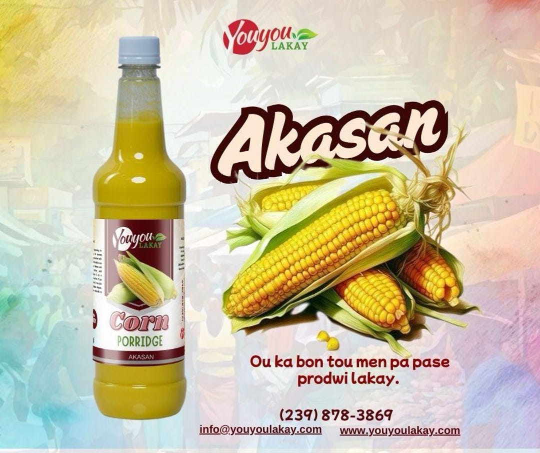 Haitian Akasan, Creamy Cornmeal Drink Mix | Traditional Caribbean ...