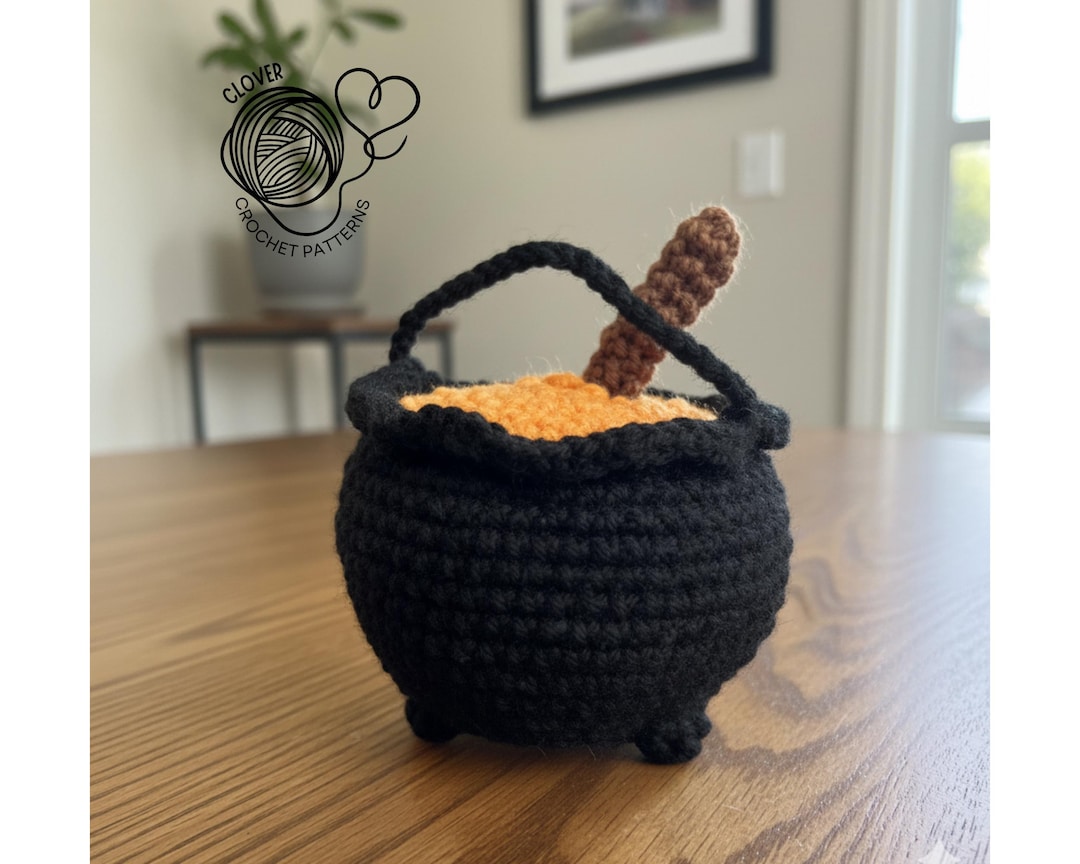 Mini Cauldron Crochet Patterns, Big and Mini Fillable Cauldrons ...