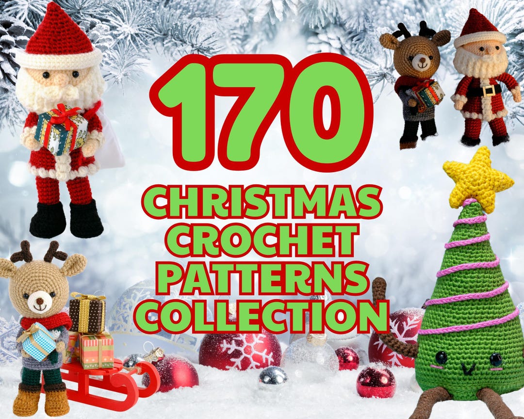 170 Christmas Crochet Pattern, Christmas Crochet, Christmas Amigurumi ...