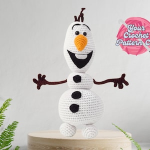 Olaf Crochet Pattern, Amigurumi Toy Pattern, Olaf Frozen Crochet ...
