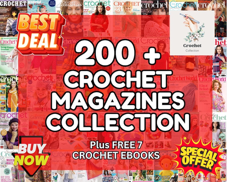 200+ Crochet Magazine Collection, Crochet, Crochet Patterns, Crochet ...