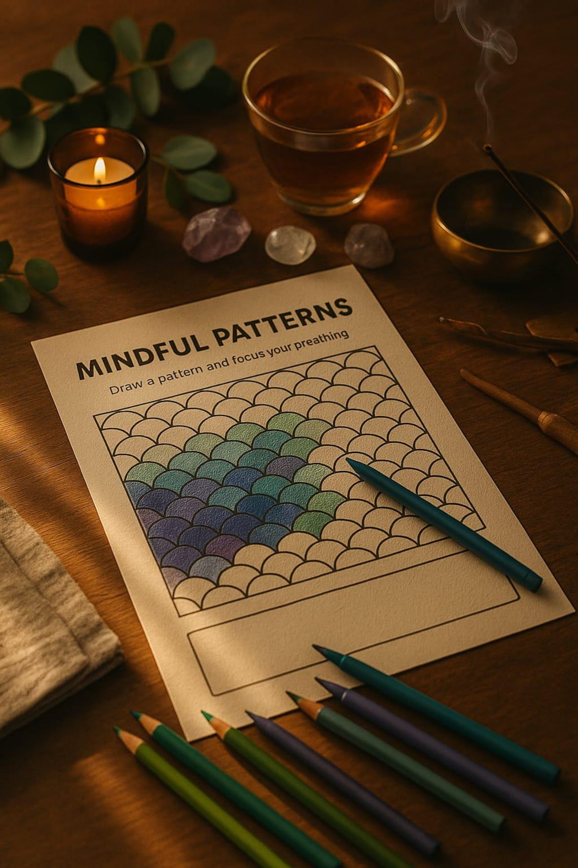 Art Therapy Worksheets: Stress Relief Coloring, Mindful Doodles (PDF ...