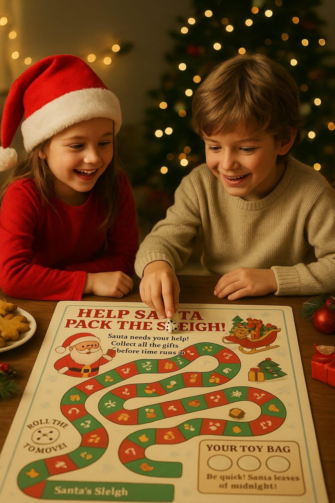 Help Santa Pack the Sleigh Christmas Game, Printable Holiday Fun (PDF ...