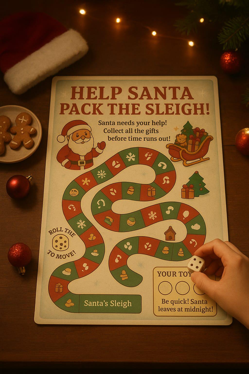 Help Santa Pack the Sleigh Christmas Game, Printable Holiday Fun (PDF ...