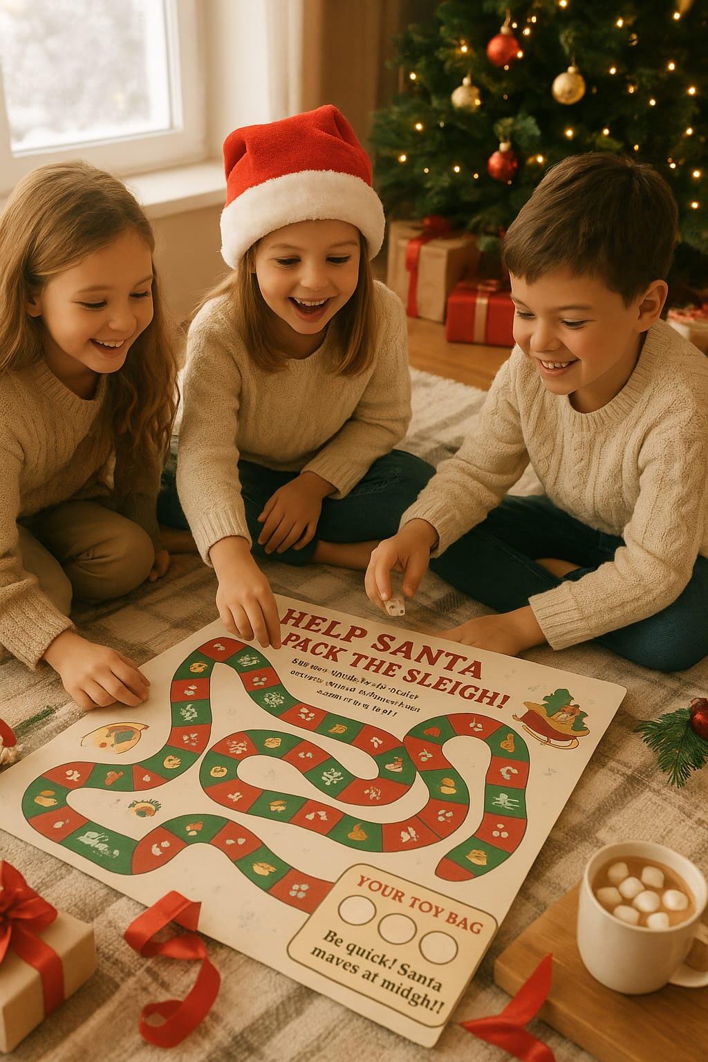 Help Santa Pack the Sleigh Christmas Game, Printable Holiday Fun (PDF ...