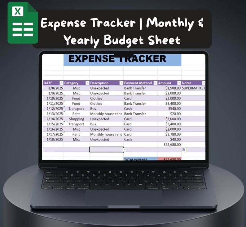 Money Management Spreadsheet Tracker Money Management Tracker Expense ...