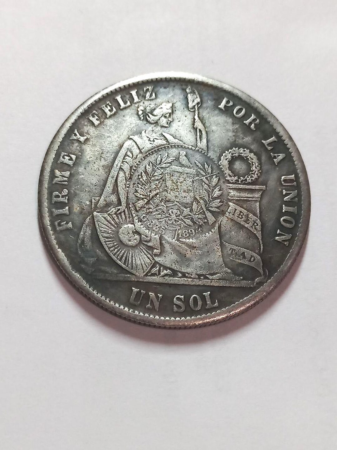 Coin 1 Sol 1874 Peru – Lima Mint, Numismatic Collectible - Etsy