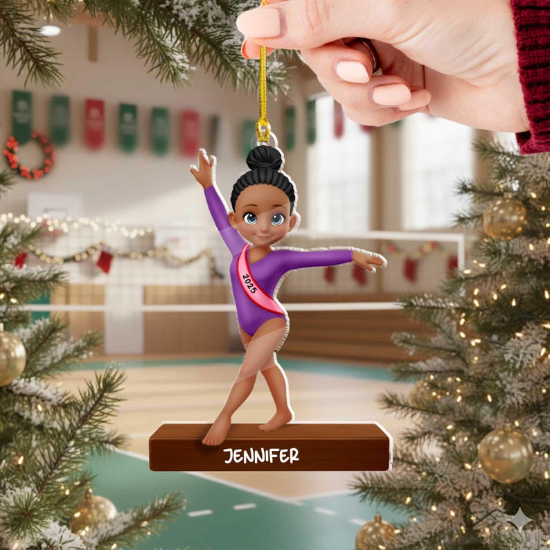 Personalized Gymnastic Girl, Christmas Gift for Kid, Girls Acrylic ...