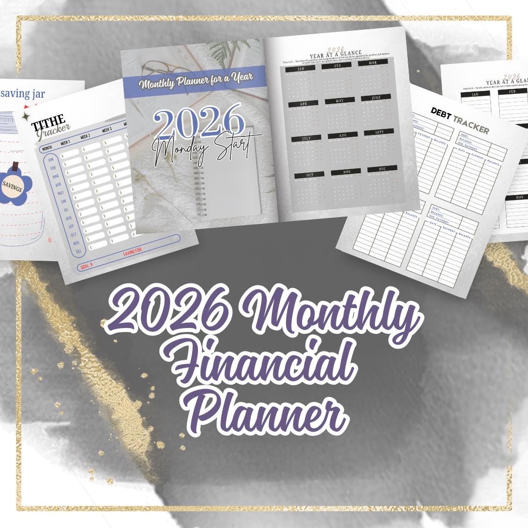 2026 Printable Monthly Planner | 12-month Calendar Planner Pages ...
