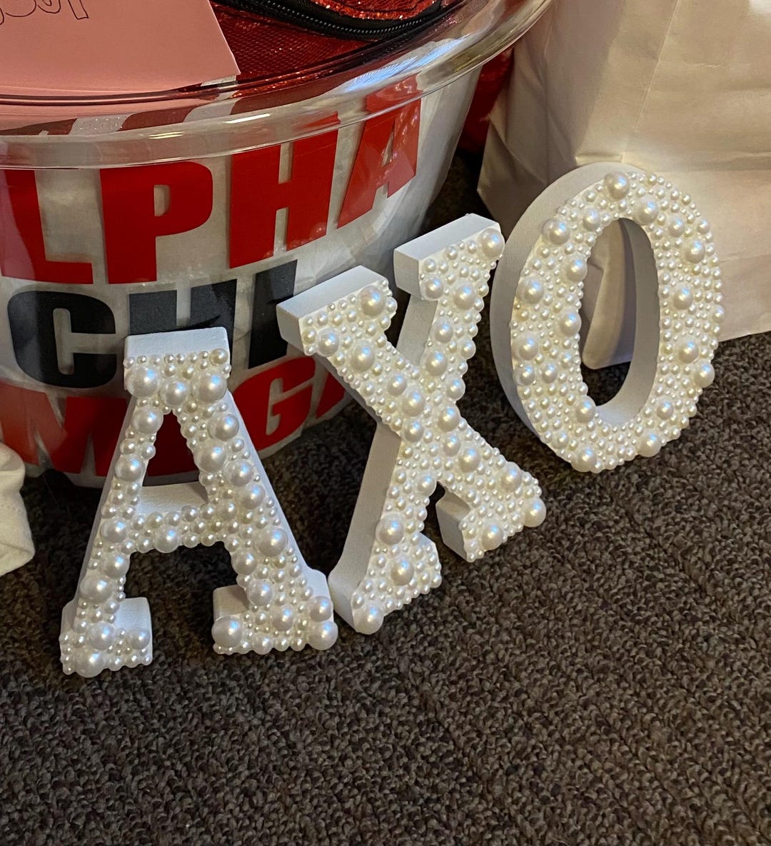 Pearl Embellished Wooden Letters - Etsy